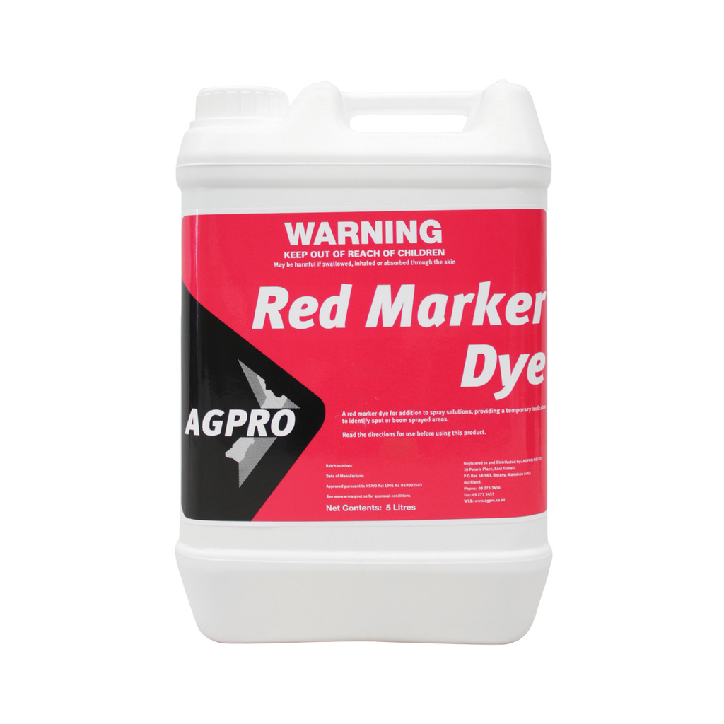 Agpro Red Marker Dye - 5L – Landscape and Grower Supplies Ltd